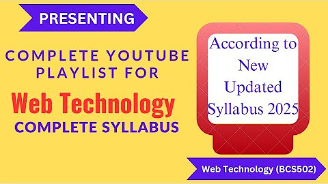 AKTU Web Technology (BCS502) - YouTube