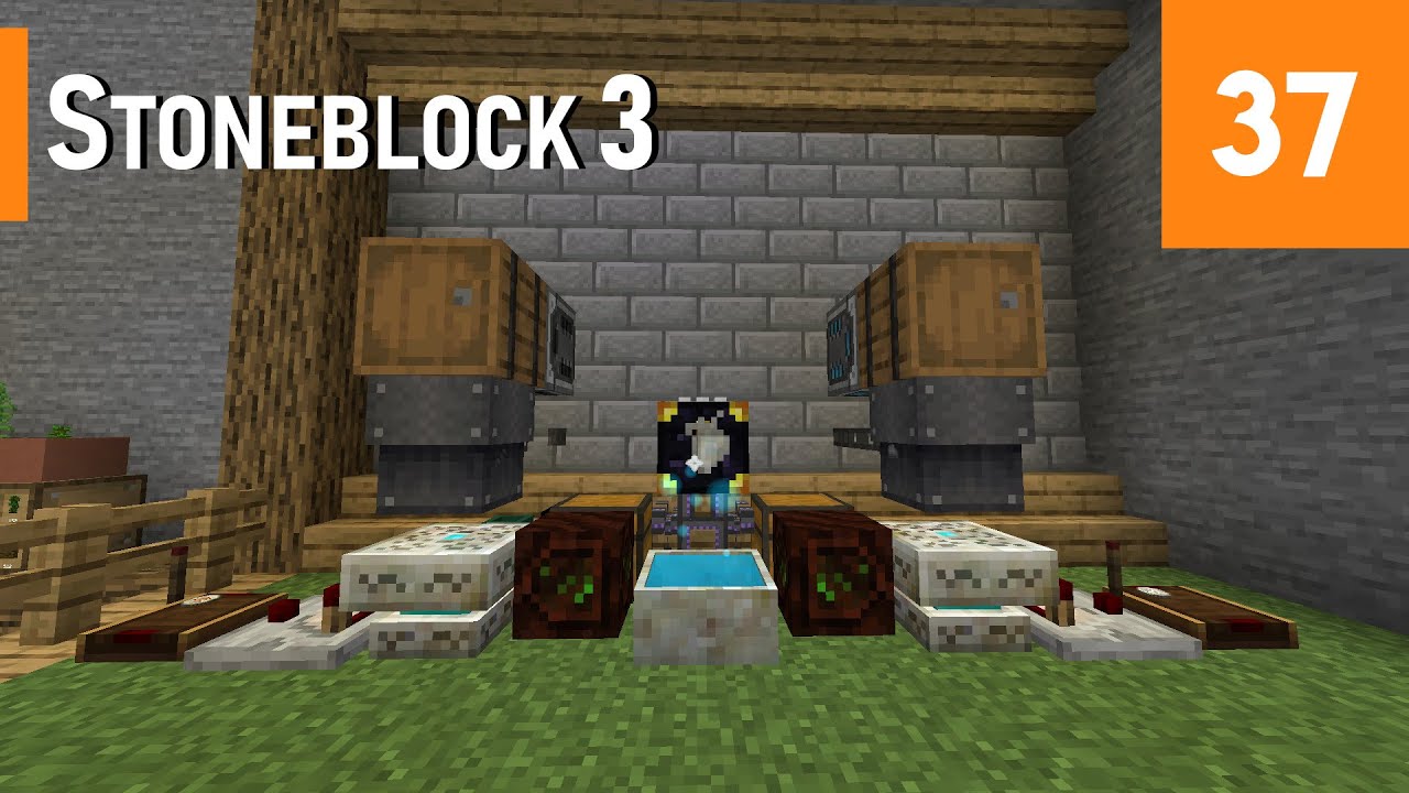 Stoneblock 3 #37 - Ethereal Slate and Botania Automation - YouTube