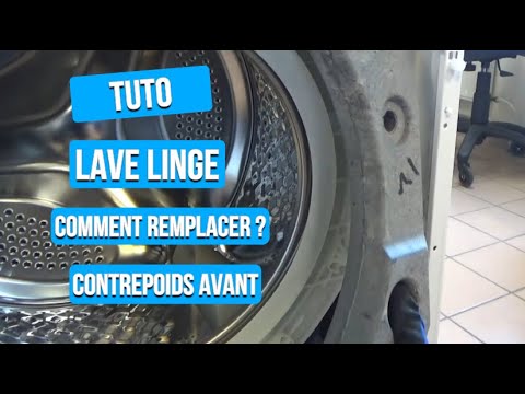 Tuto - Remplacement contrepoids avant Lave Linge - YouTube