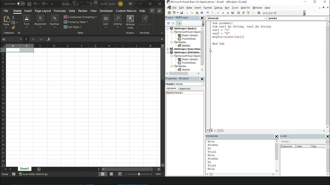 UCase and LCase in VBA - YouTube