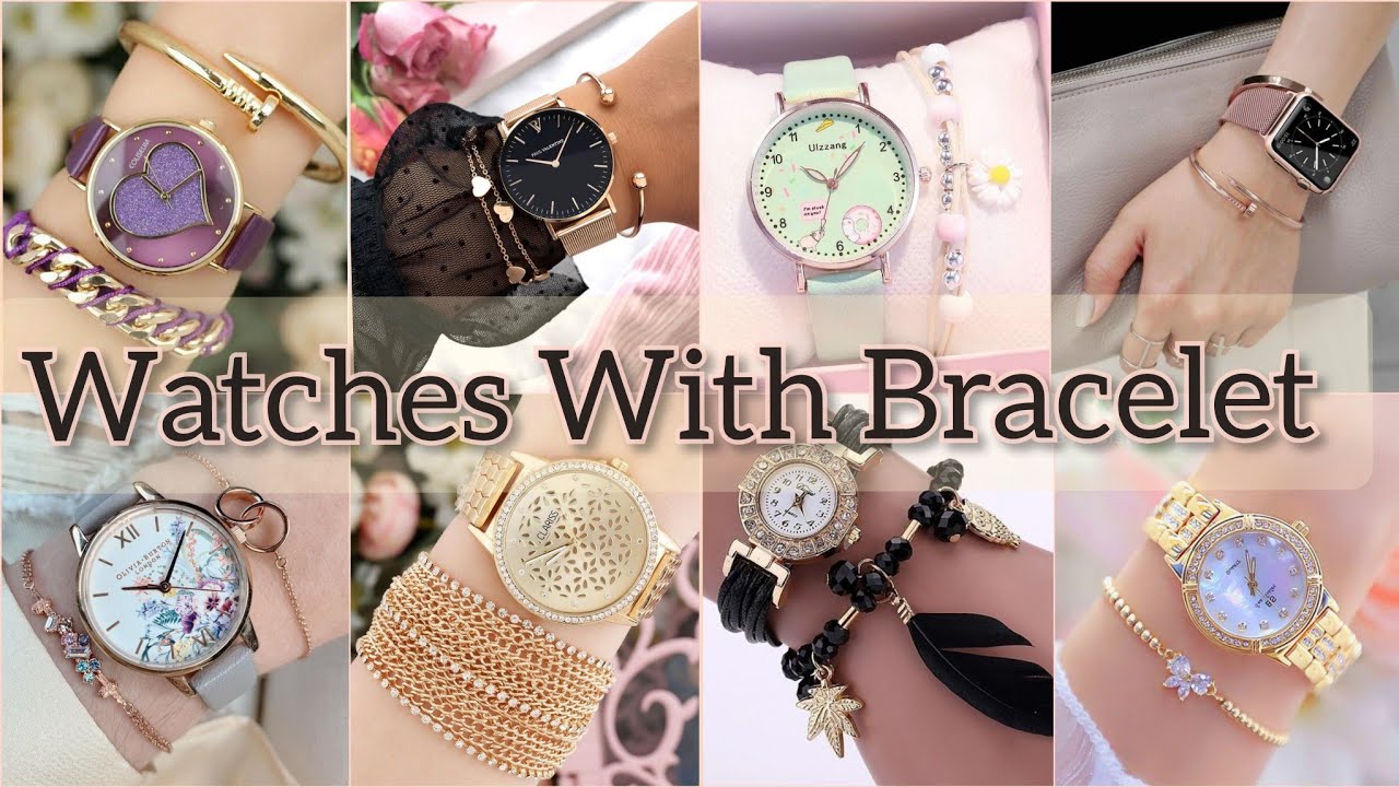 Watches Design With Bracelet||Chain Bracelet Watch For Girls & Women ...