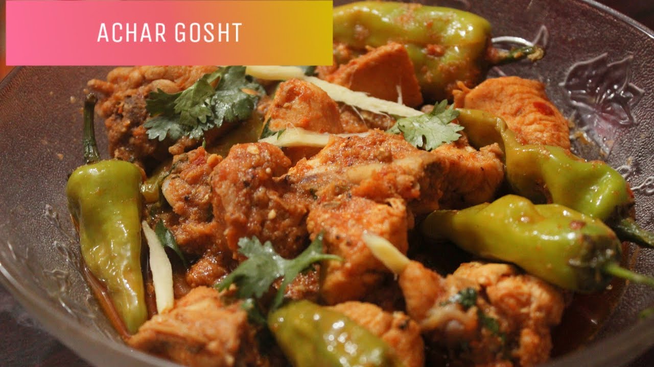 BAKRA EID SPECIAL | ACHAR GOSHT RECIPE BY Life of rabiya | - YouTube