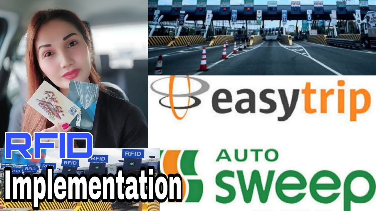 RFID STICKER INSTALLATION AUTO SWEEP EASYTRIP TOLL GATE PASS - YouTube