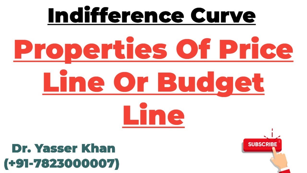 Properties Of Price Line | Properties Of Budget Line | Price Line ...