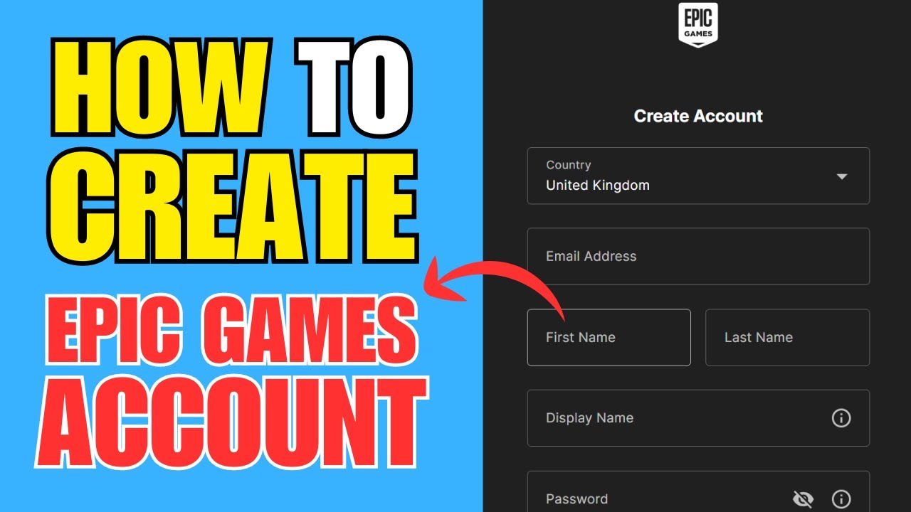 How To Create An Epic Games Account For Fortnite (Easy) - YouTube