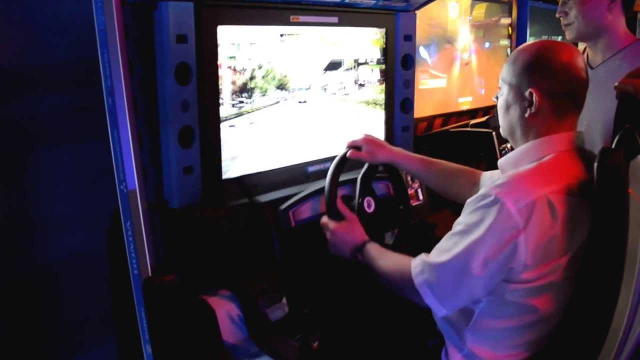 initial D arcade simulator racing game machine - YouTube