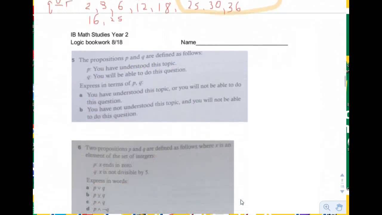 MS SL logic p7-8 - YouTube