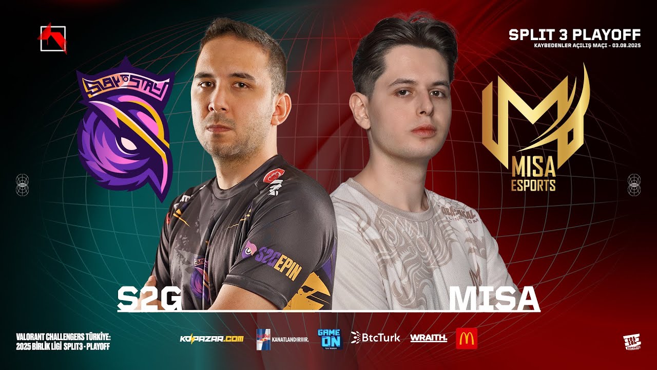 S2G Esports 🆚 MISA Esports — Playoff Aşaması — Kaybedenler Açılış Maçı ...