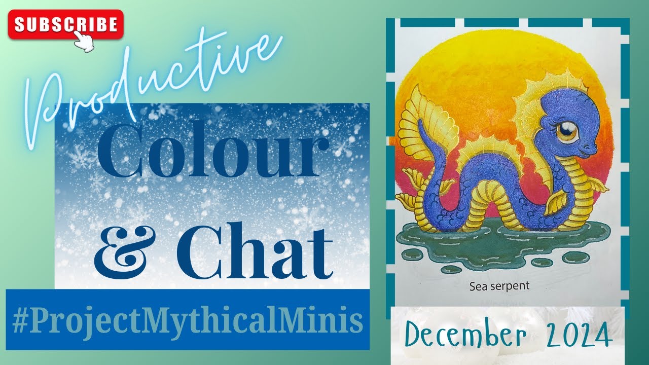 #Projectmythicalminis - Colour & Chat - Ohuhu Markers - Crayons - Oil ...