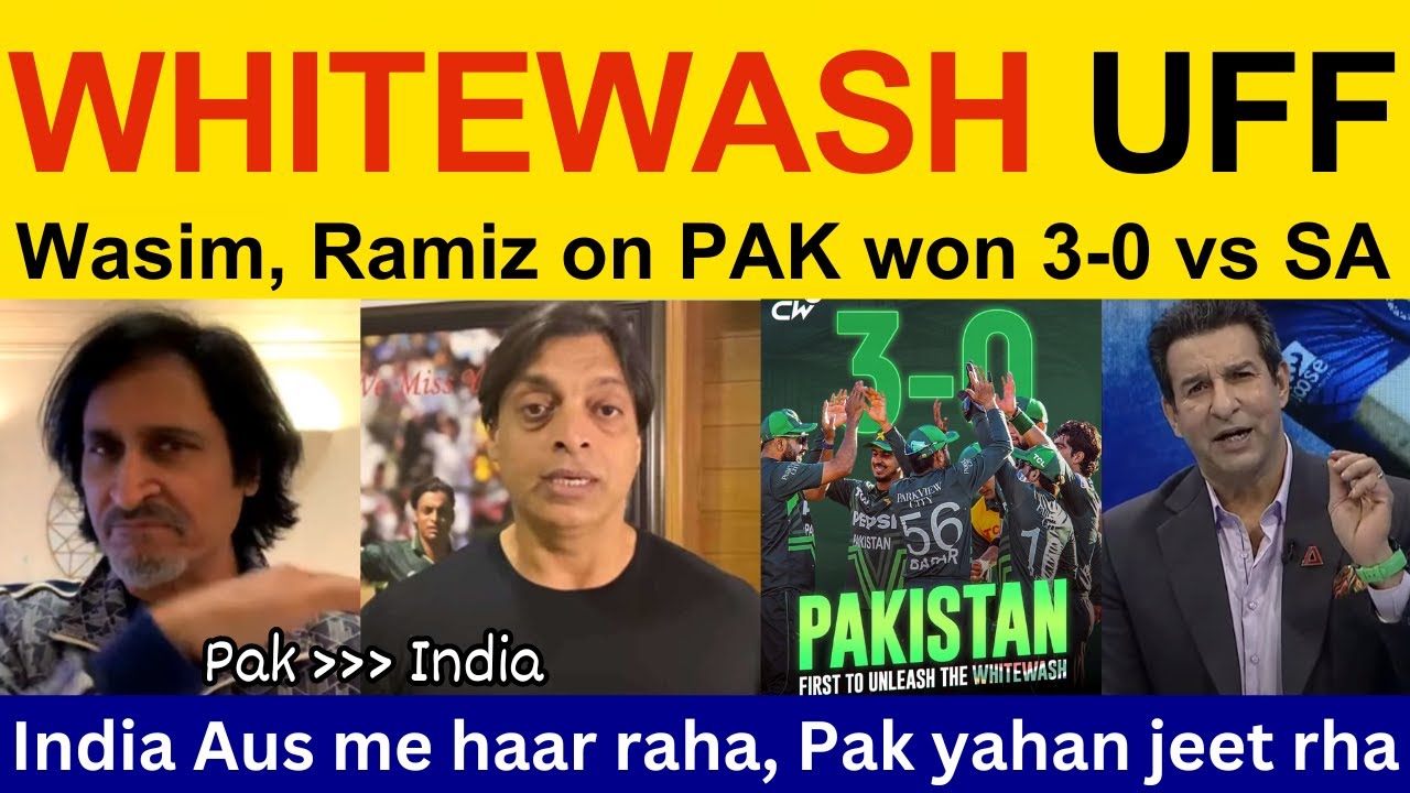Wasim Akram latest on Pakistan whitewash SA 3 ODIs | Pakistani Reaction ...