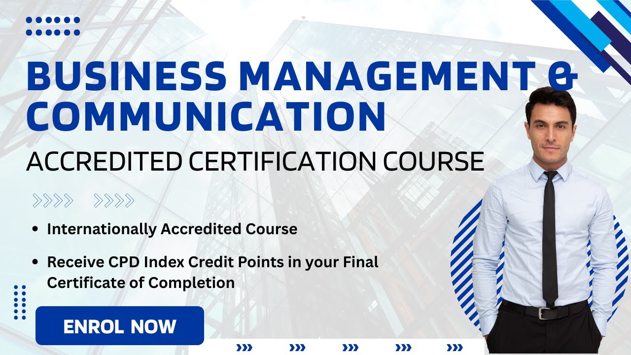 Accredited Certification Course in Business Management and ...