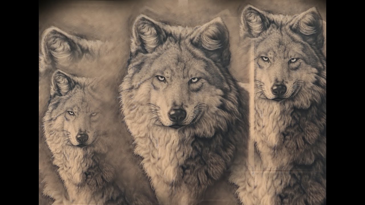 Practice Tattoo On Fake Skin- Wolf (Time Lapse) 2022 - YouTube