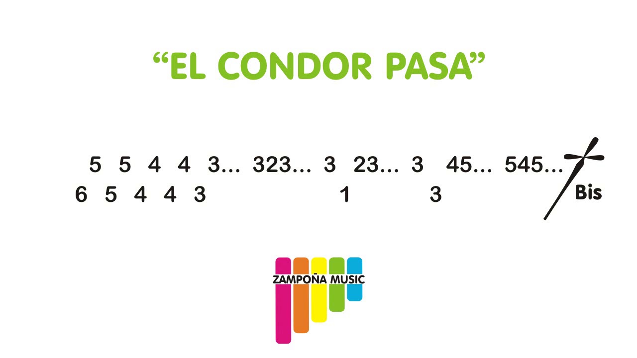 El cóndor pasa - Zampoña / Notas / Tutorial - YouTube