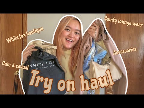 White Fox Boutique Try on Haul! (ft. cute & comfy loungewear) | Kelly Nguyen