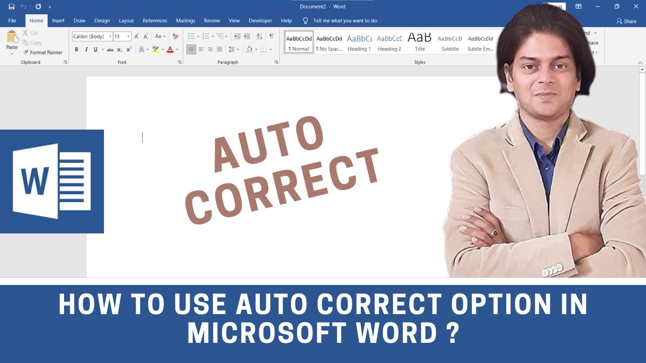 How to use auto correct option in ms word in hindi | auto correct ...