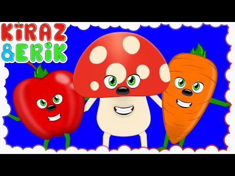 Kutu Kutu Pense Elma Adam Meyveler Sebzeler | Eğlenceli Çocuk ve Bebek Şarkıları | Kiraz ve Erik