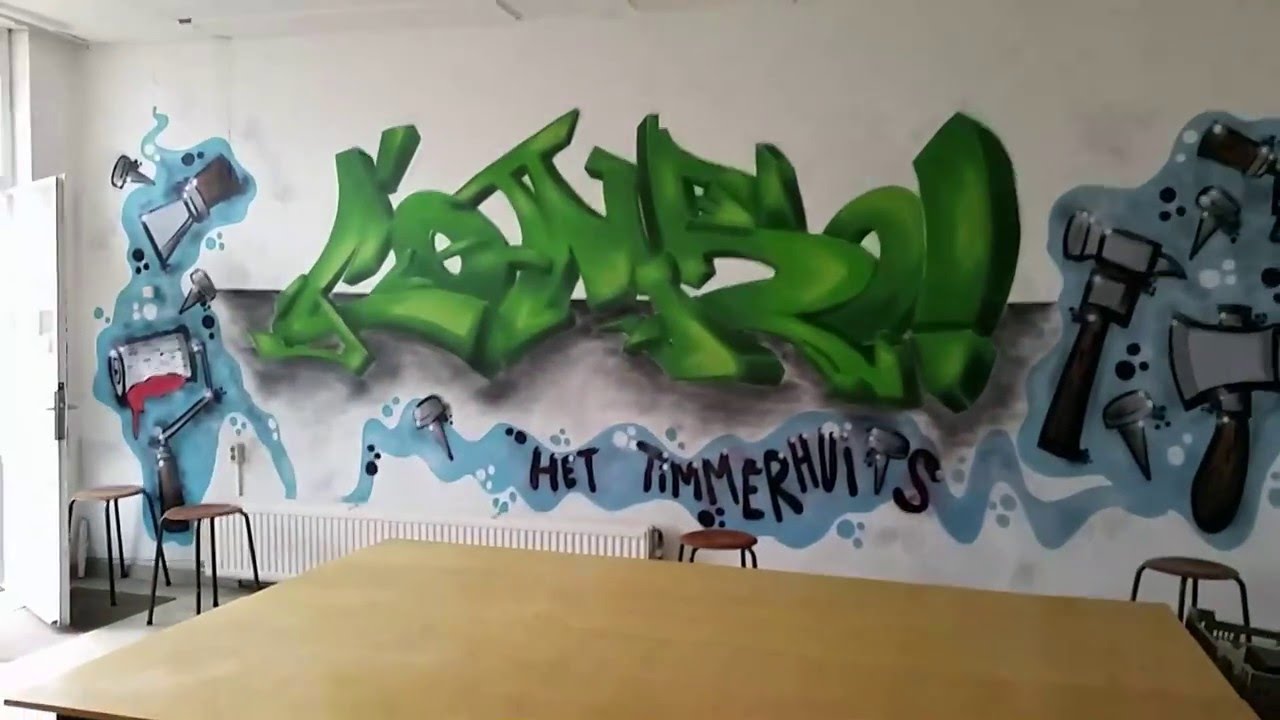 COMBO X JONAH GRAFFITI PIECE @TIMMERHUIS 2016 - YouTube