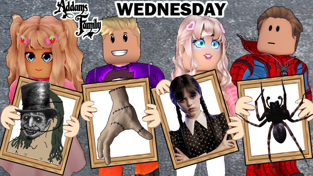 WEDNESDAY' I ÇİZDİK | THE ADDAMS FAMİLY | ROBLOX SPEED DRAW | # ...