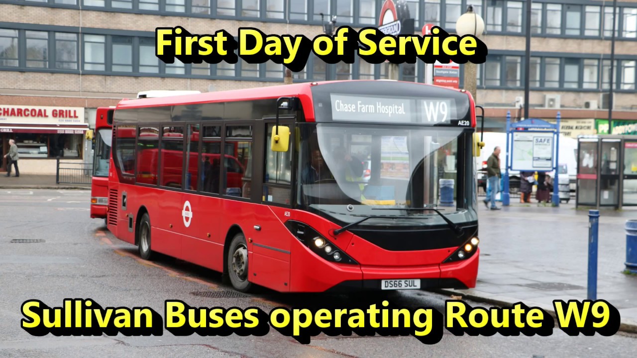 *First Day of Service* Sullivan Buses operating Route W9 - YouTube