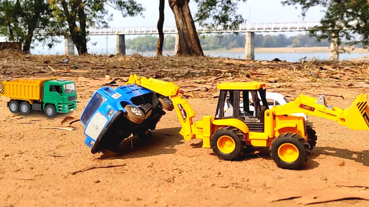 Truck and Tractor Accident On The Road | Tipper | Ford | JCB | SB Kids ...