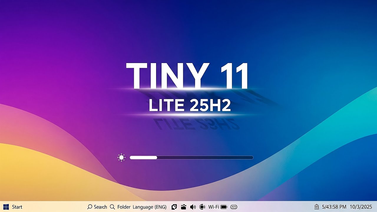Tiny 11 25H2 v6 – Minimal Windows 11 (FULLY OPTIMIZED) - YouTube