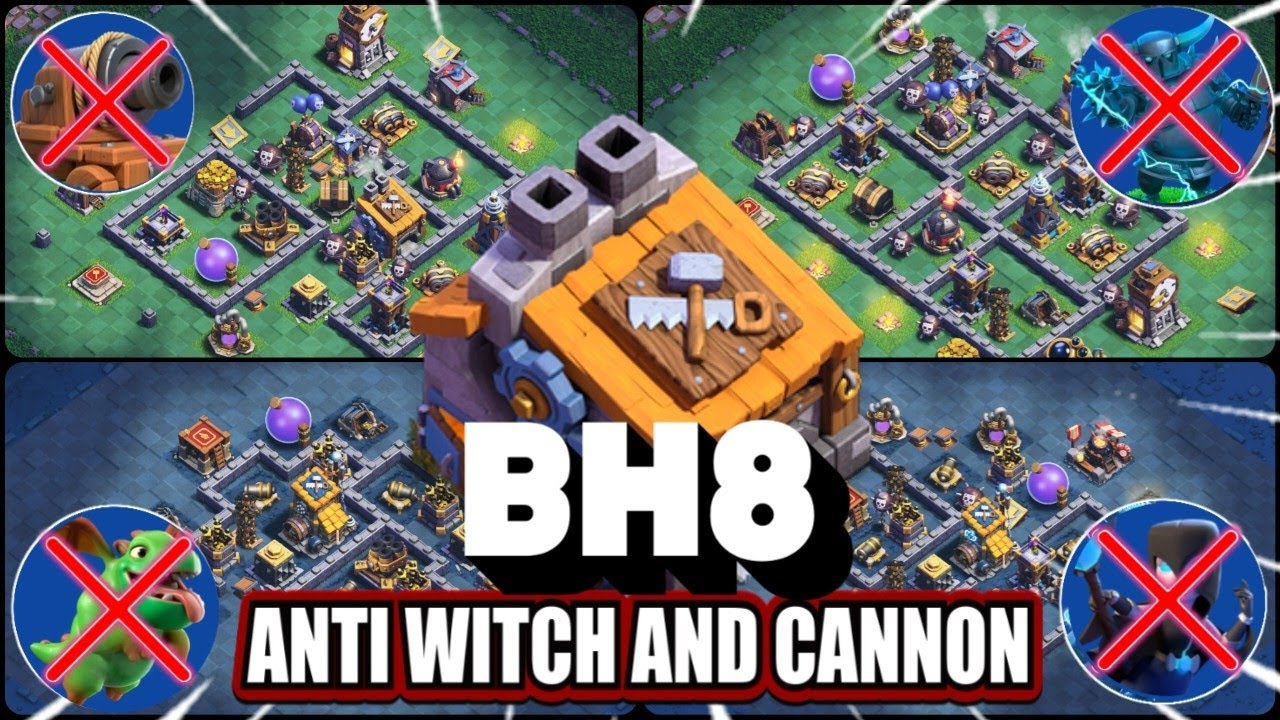 NEW TOP-10 BUILDER HALL 8 || BH8 BASE WITH LINK + REPLAY || BH8 ANTI ...