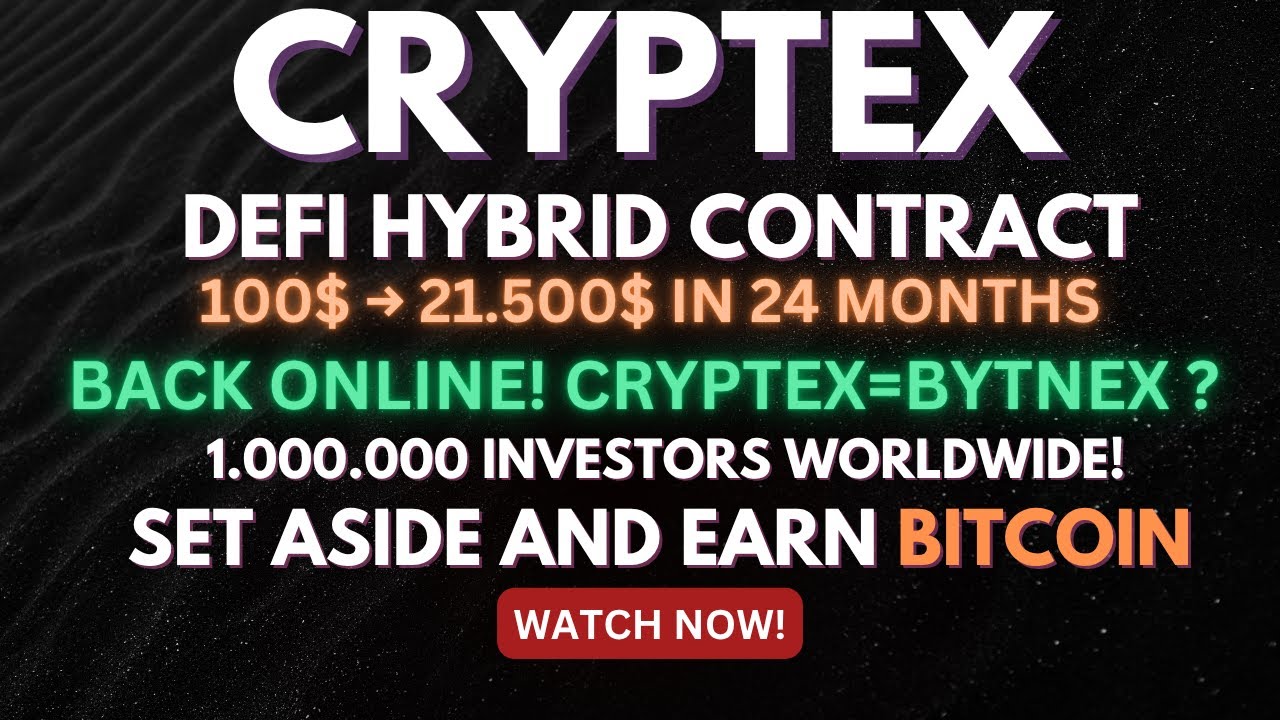 CRYPTEX BACK ONLINE | CRYPTEX IS NOW BYTNEX ? - YouTube