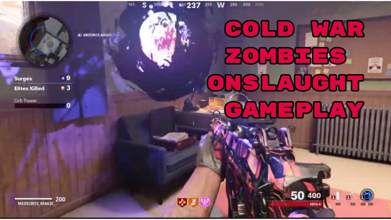CALL OF DUTY COLD WAR ZOMBIES ONSLAUGHT GAMEPLAY - YouTube