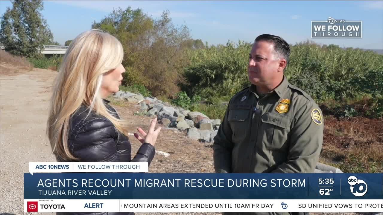 Border Patrol agents recount migrant rescue during storm - YouTube