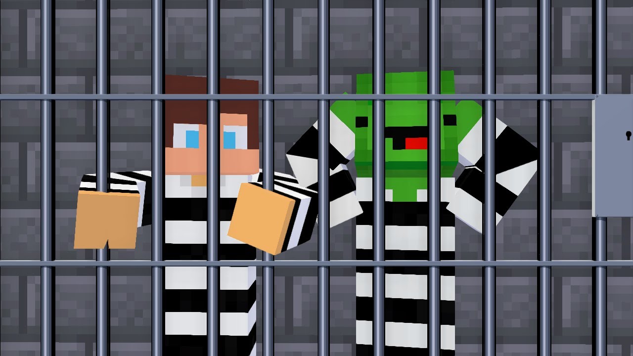 OMG! Prison Break【Minecraft Parody Animation Mikey and JJ Maizen Chat ...
