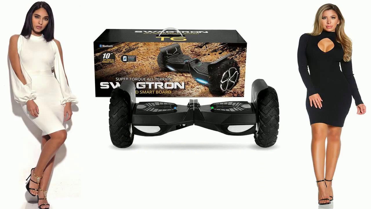 Swagtron T6 Off Road Hoverboard Handle Over 380 LBS Up to 12 MPH UL2272 ...