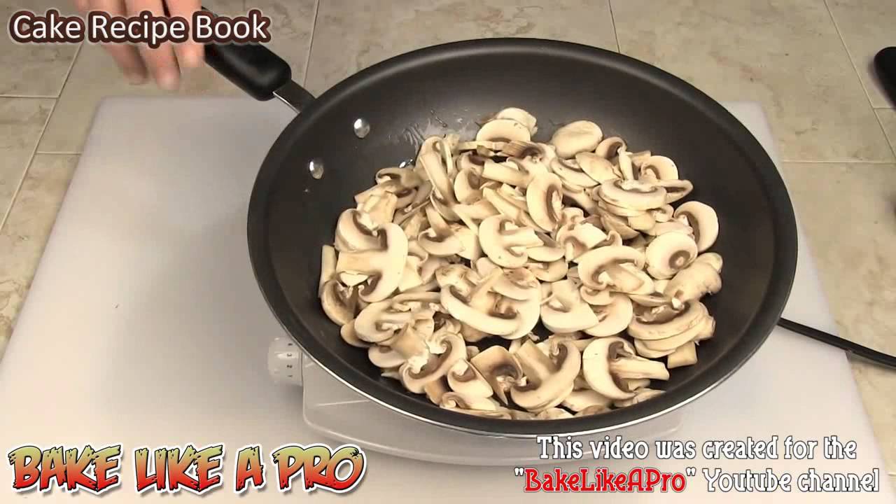 How To Sweat Mushrooms Pan Fried Mushrooms Recipe - YouTube