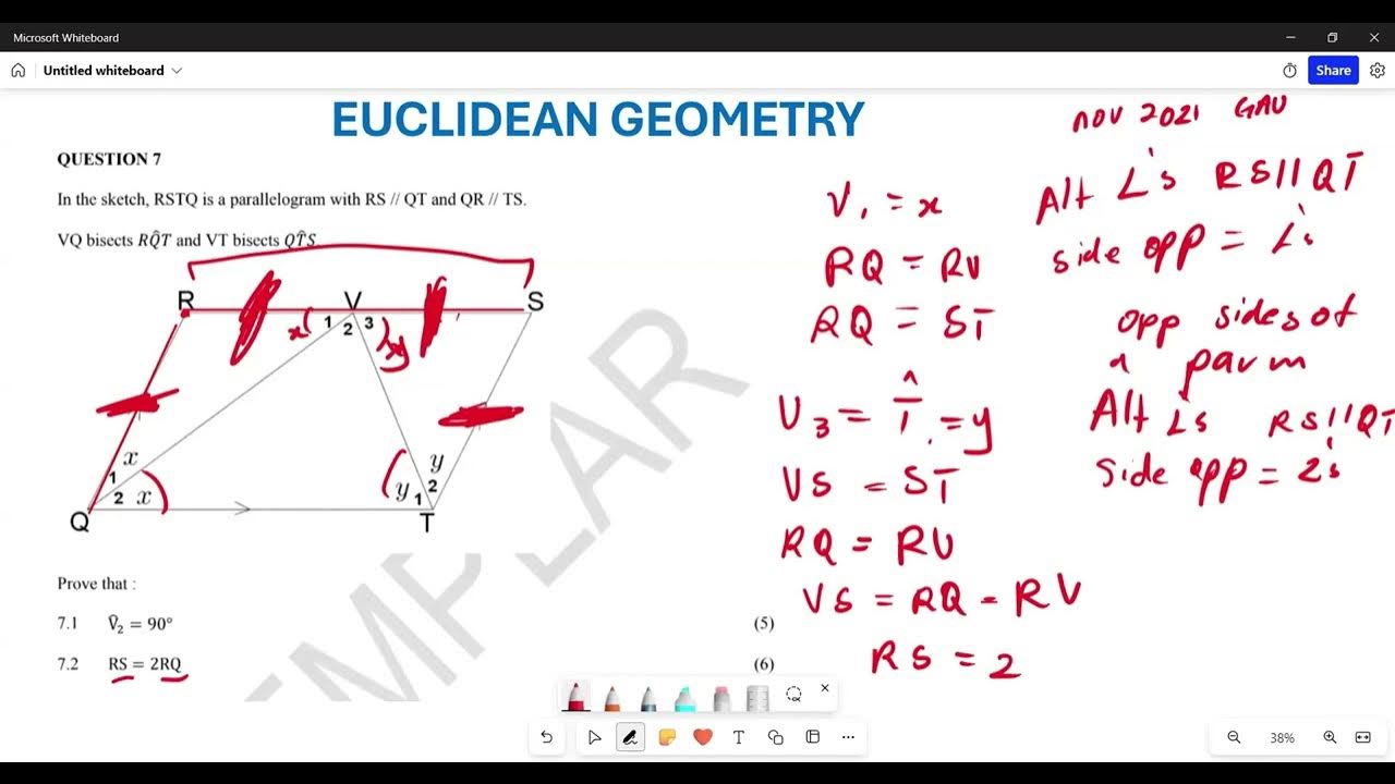 EUCLIDEAN GEOMETRY GRADE 10 | EXAM TYPE QUESTION | GAUTENG NOV 2021 P2 - YouTube