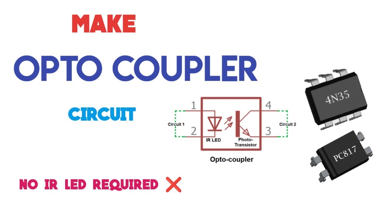 How to make opto coupler at home. - YouTube