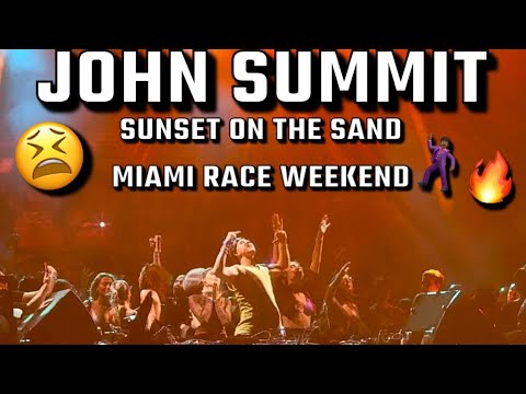 John Summit Live @ Sunset On The Sand Miami Beach Race Weekend - YouTube