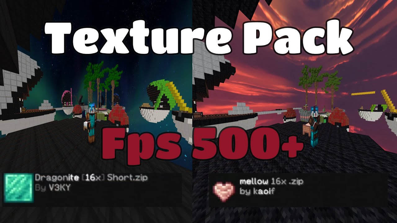 *TEXTURE PACKS que suben FPS PVP* - YouTube
