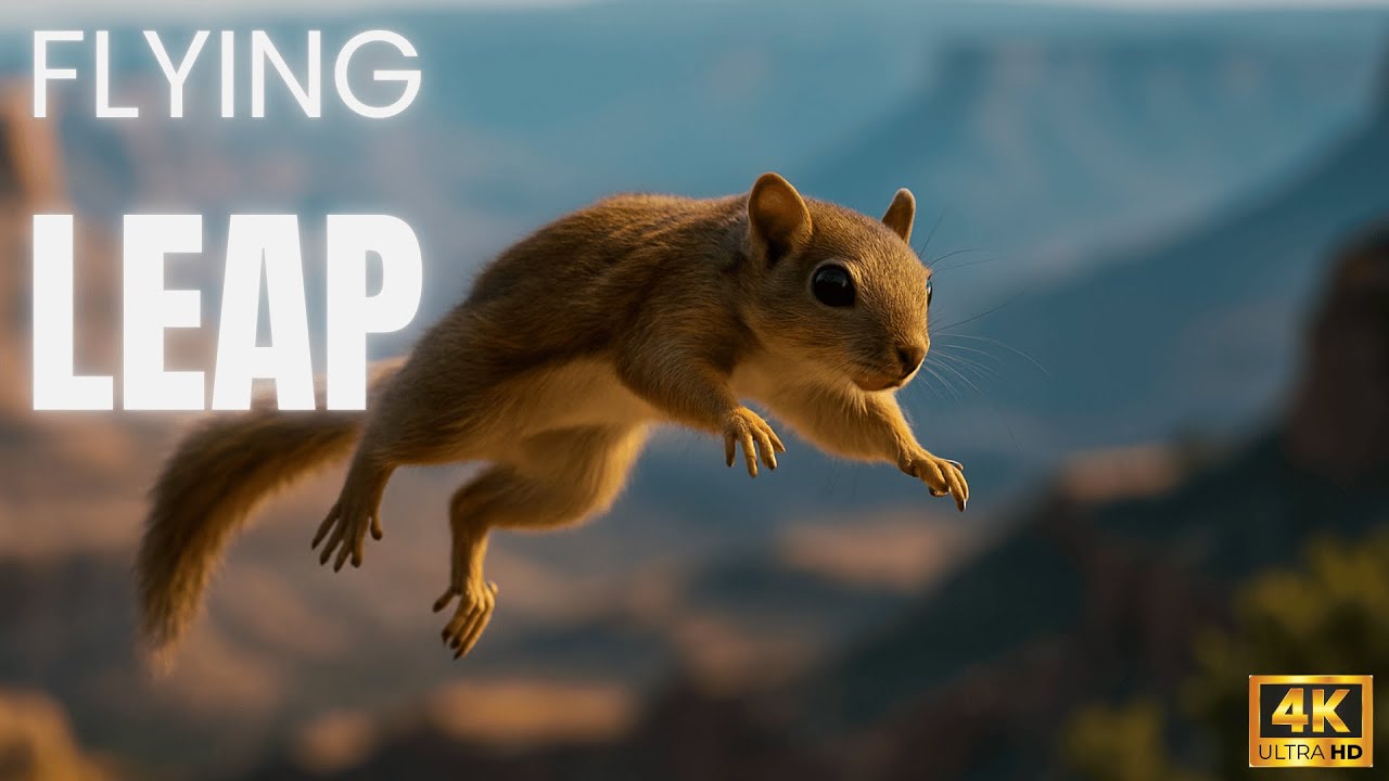 Squirrel Leap 🐿️🌴 Flying Through Jungle Canopy | Wildlife 4K Short ...