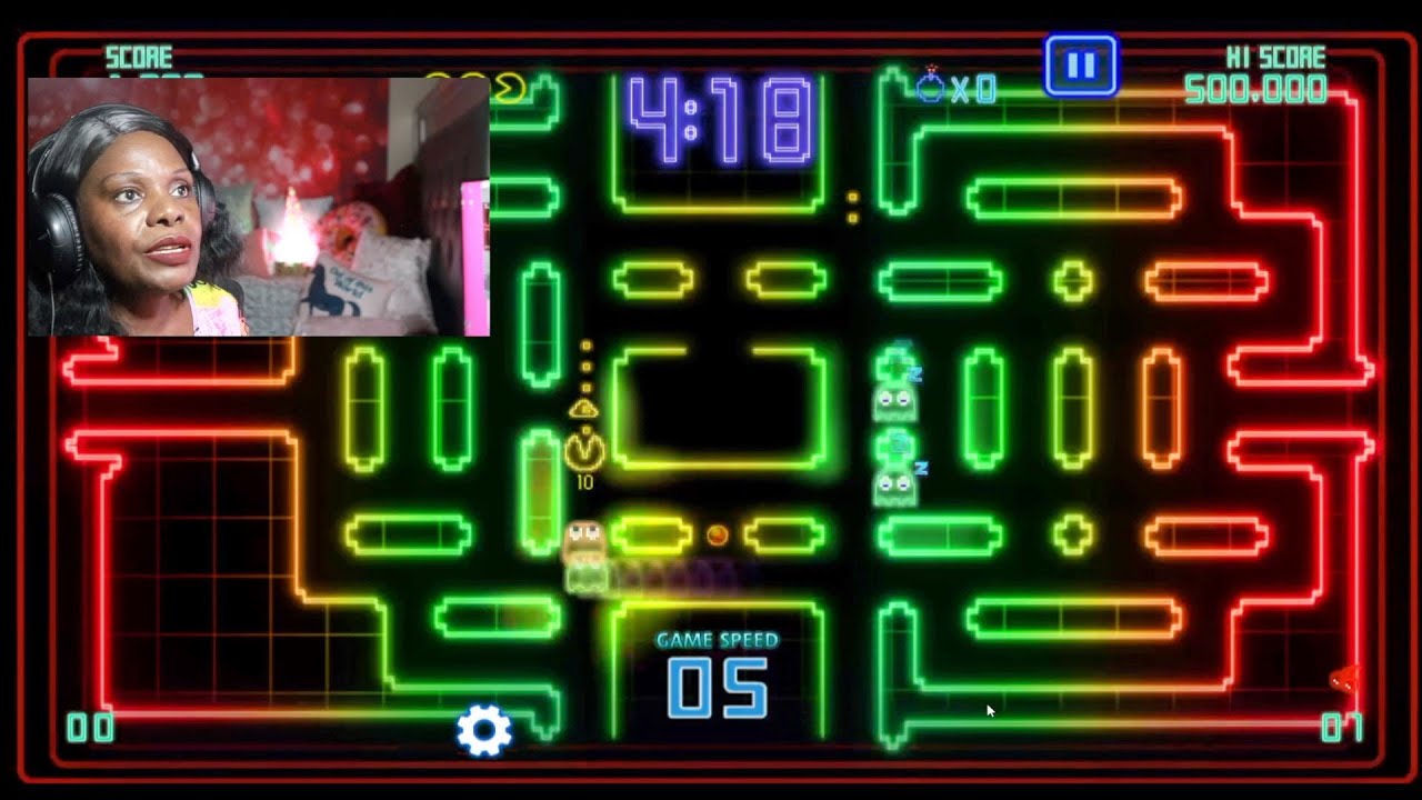 Pac Man GamePlay Pt2 SPACE BAR POWER MOVE - YouTube