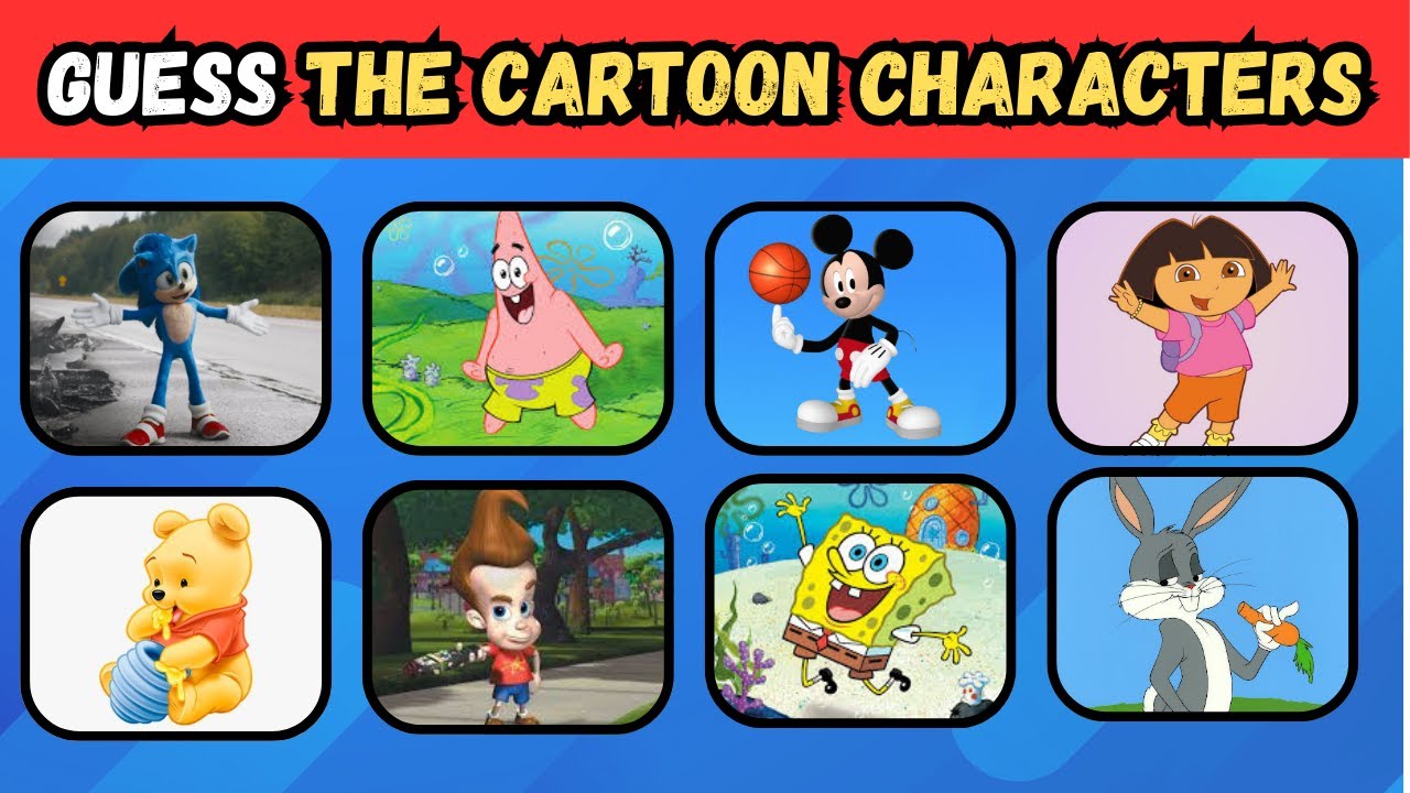 Guess the 50 Cartoon Character | Fun Cartoon Quiz Challenge - YouTube