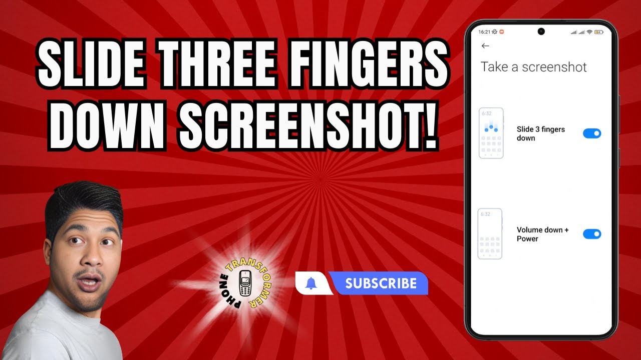 How to Turn on Slide Three Fingers Down Screenshot on Android | Swipe ...