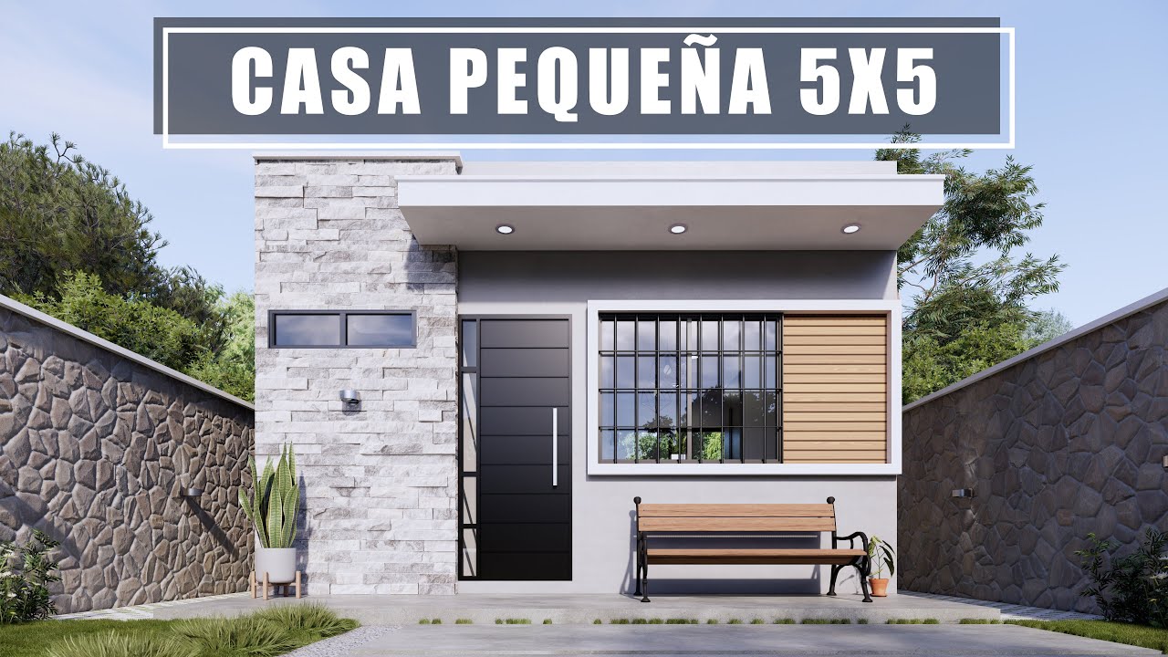 ESTA CASA DE 5X5 MODERNA ES LA QUE NECESITAS - YouTube