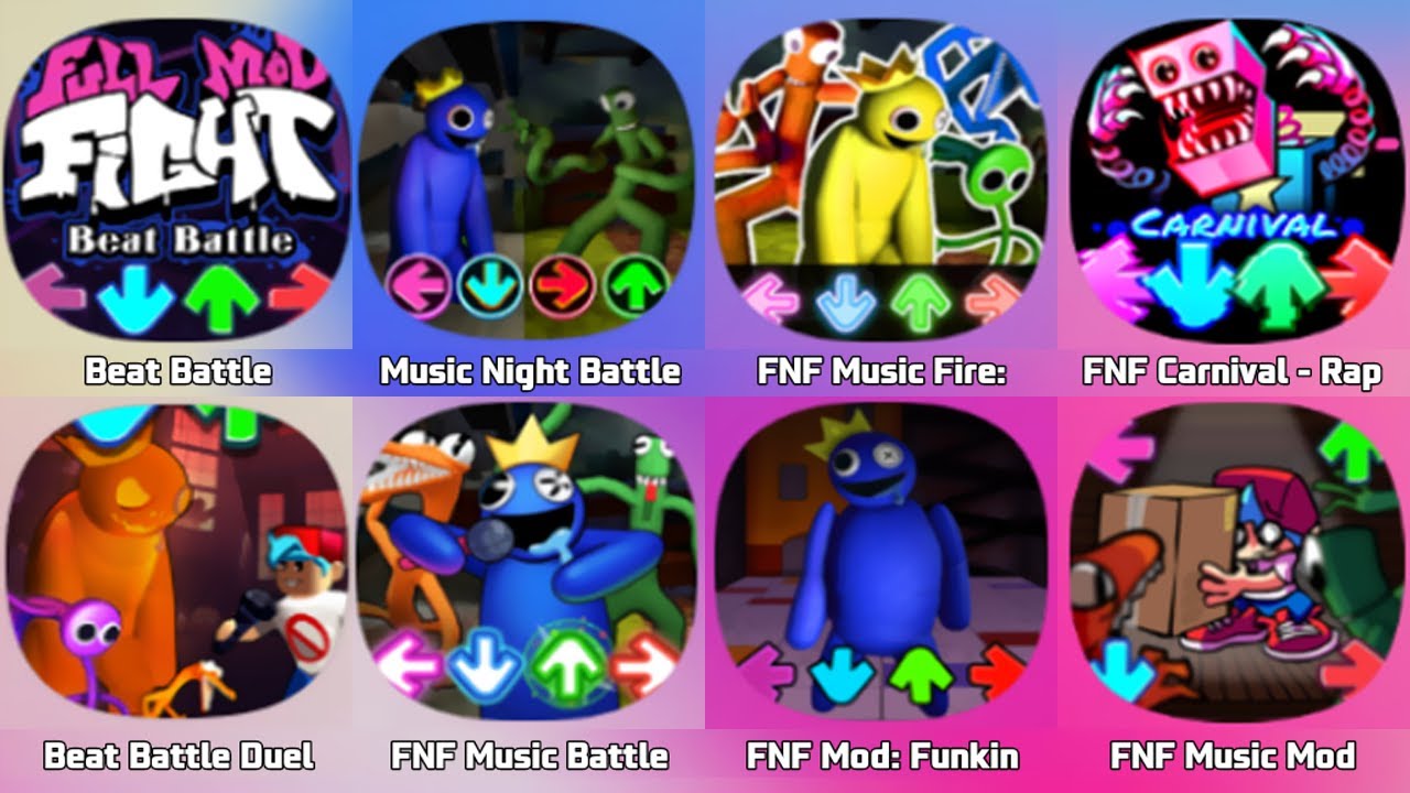 Raptime Battle, FNF Carnival, FNF Boxy Boo, Beat Battle, Music Night ...