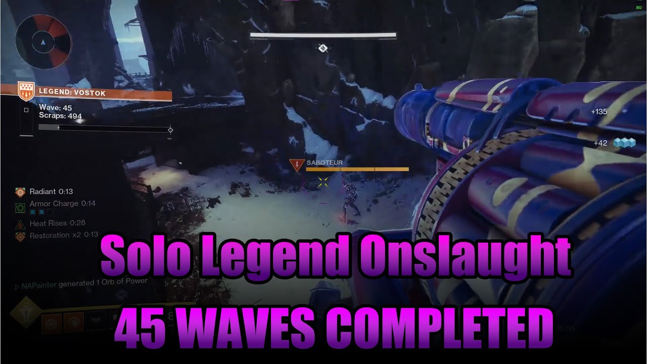 Solo Legend Onslaught 45 WAVES COMPLETED - YouTube