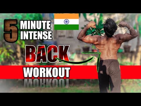 5 MINUTE INTENSE BACK WORKOUT AT HOME || TOP 5 BACK WORKOUT AT HOME ...