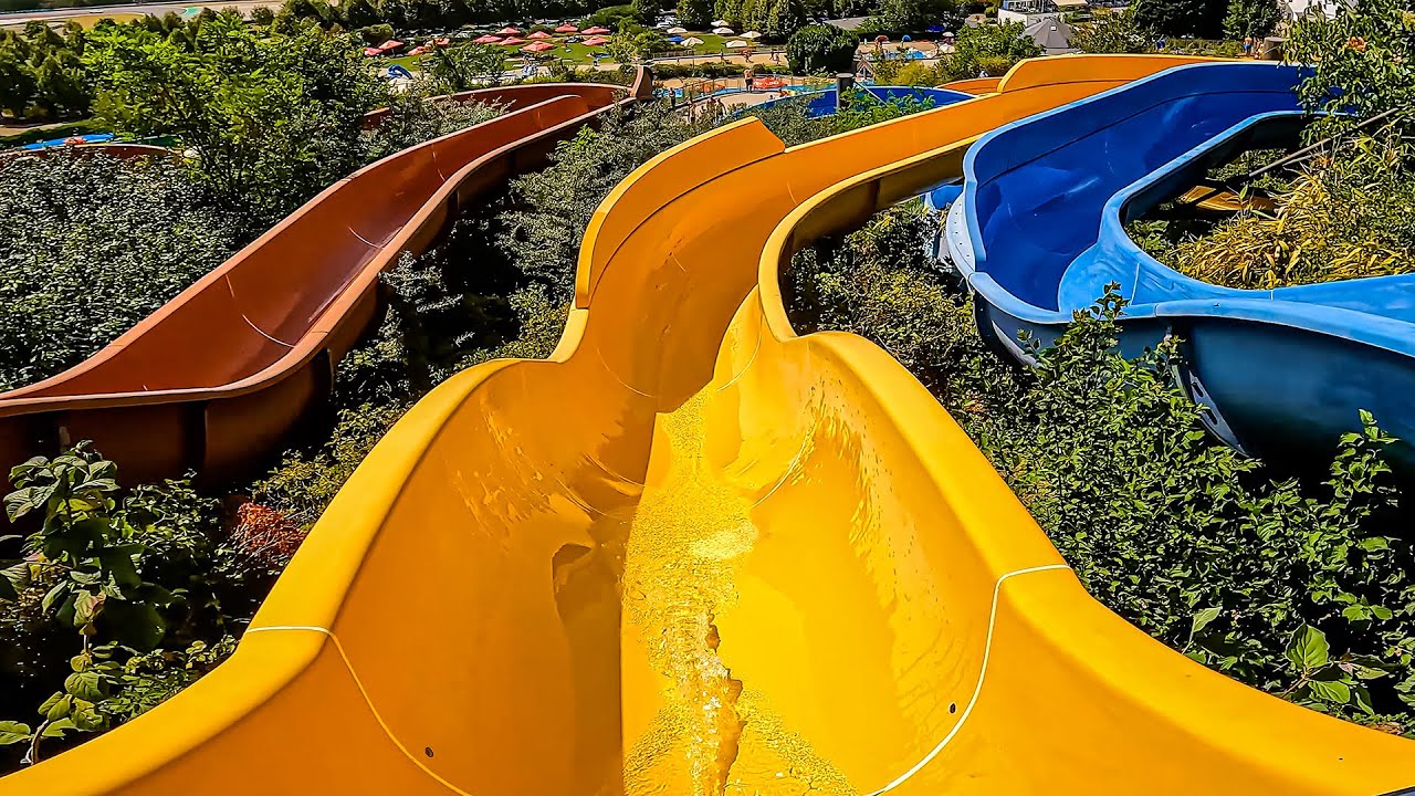 I STUCK in Water Slide at Aquaréna Mogyoród - YouTube