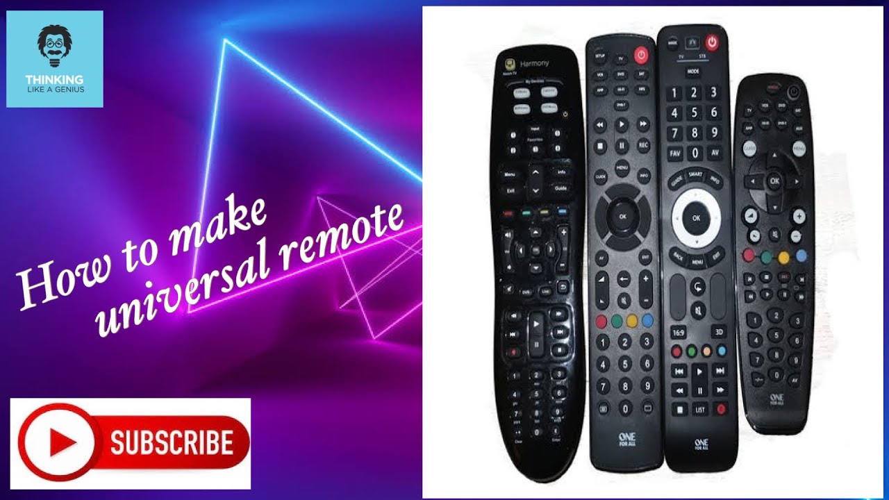 How to make universal remote - YouTube