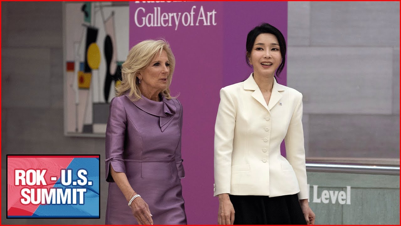 First Ladies Kim Keon Hee, Jill Biden tour National Gallery's Rothko ...