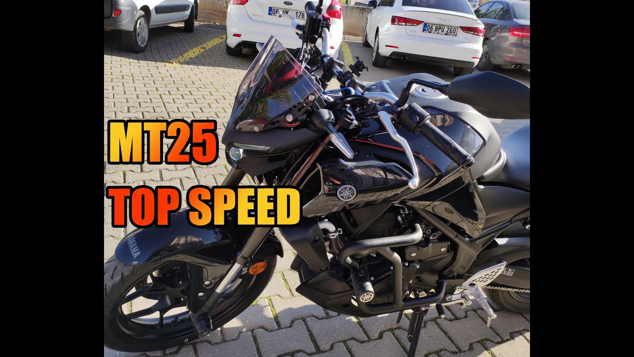 2020 YAMAHA MT25 Top Speed - YouTube