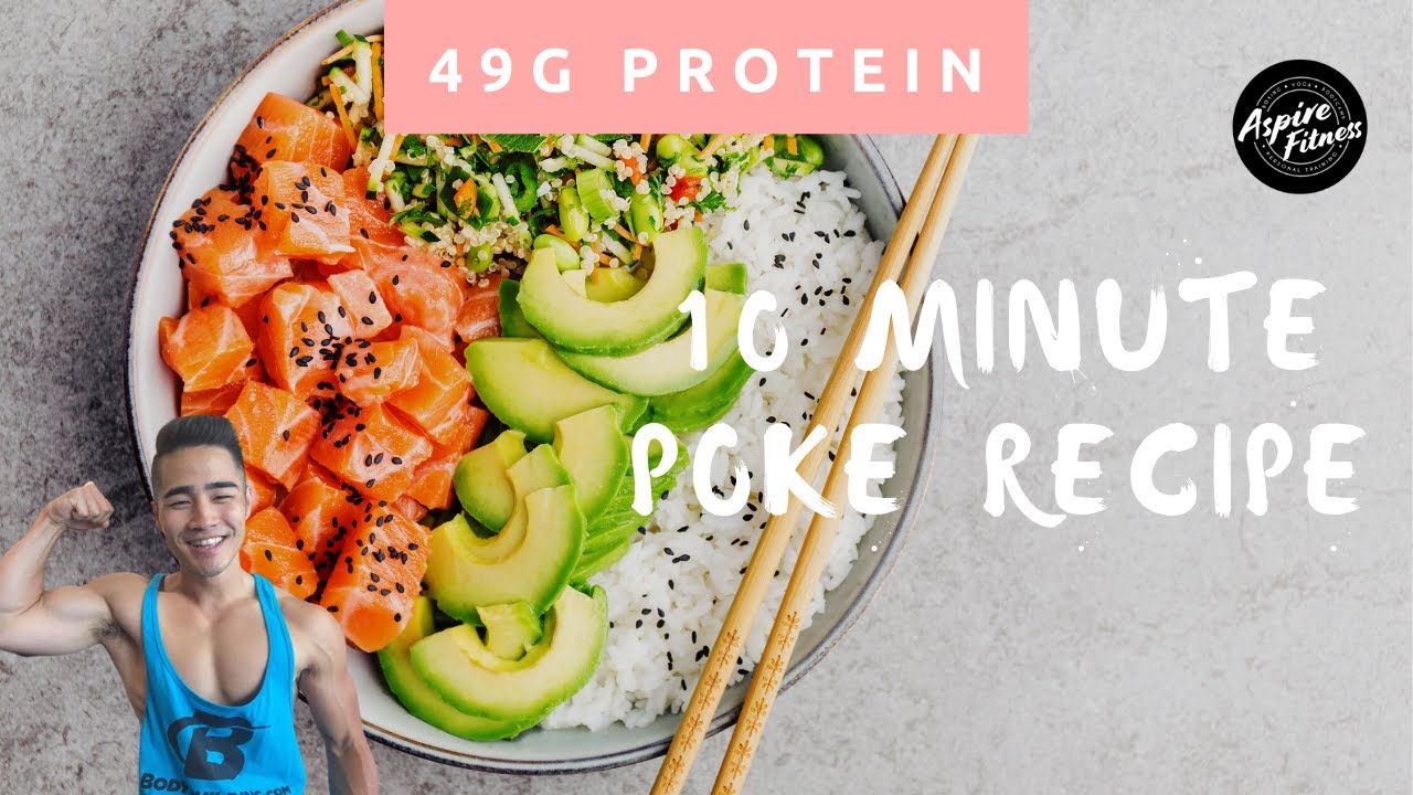 10 Minute Poke Recipe (49 Grams Protein) | Healthier Versions Of Foods ...