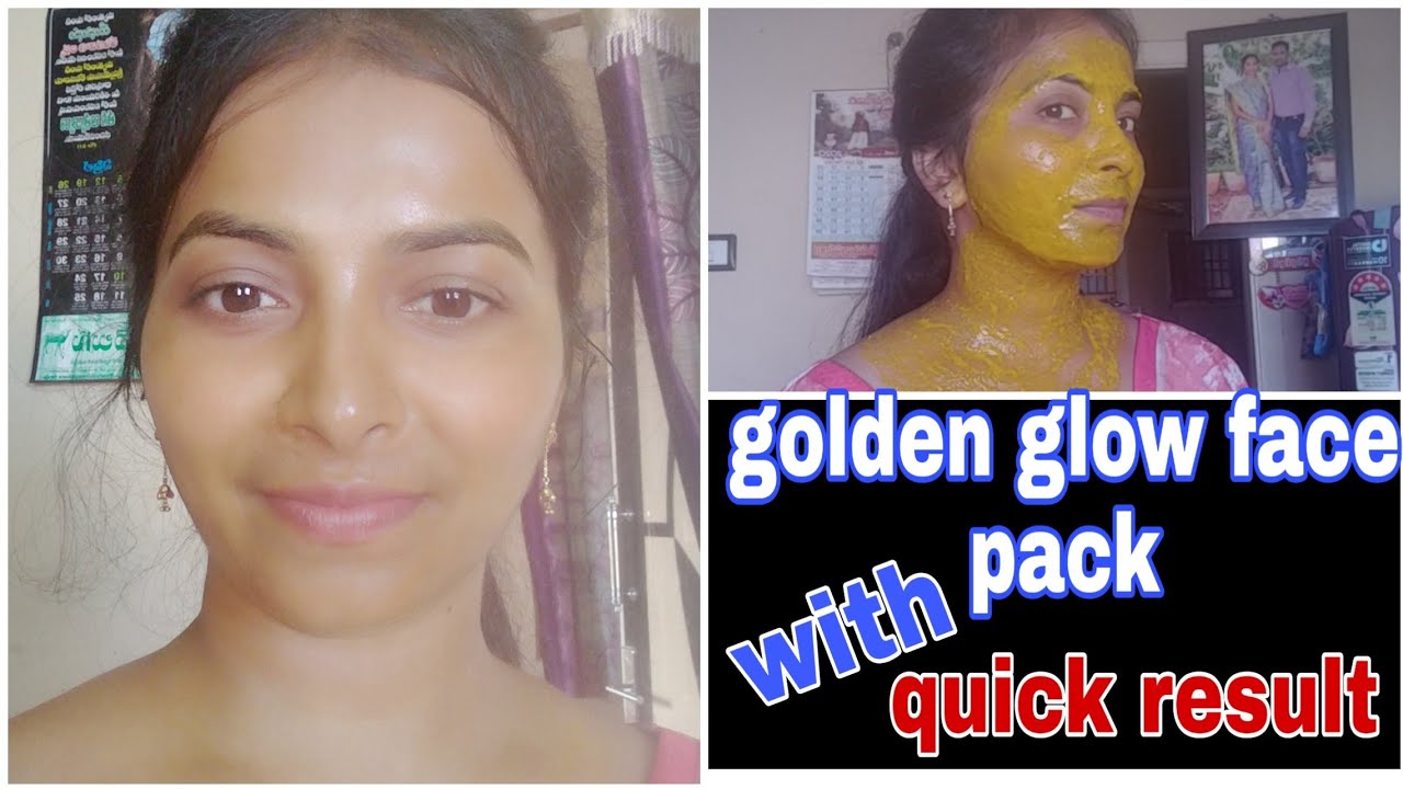 Instant golden glow facepack with quick result/// golden face pack ...